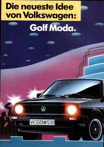 VW Golf 2 Prospekt, 4.1990 Sondermodell Golf Moda | eBay.de