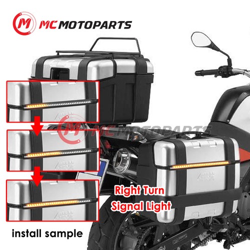 X-THUNDER LED Flowing Brake Turn Signal Indicator Strip For Motorbike ...