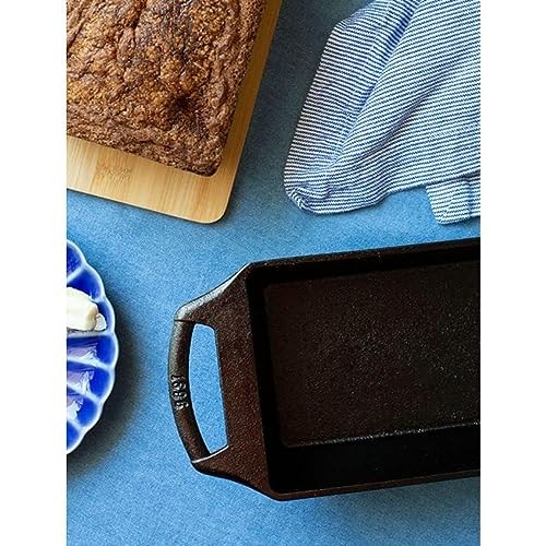 Lodge 8.5x4.5 Inch Black Cast Iron Loaf Pan Seasoned Bakeware USA Made ...