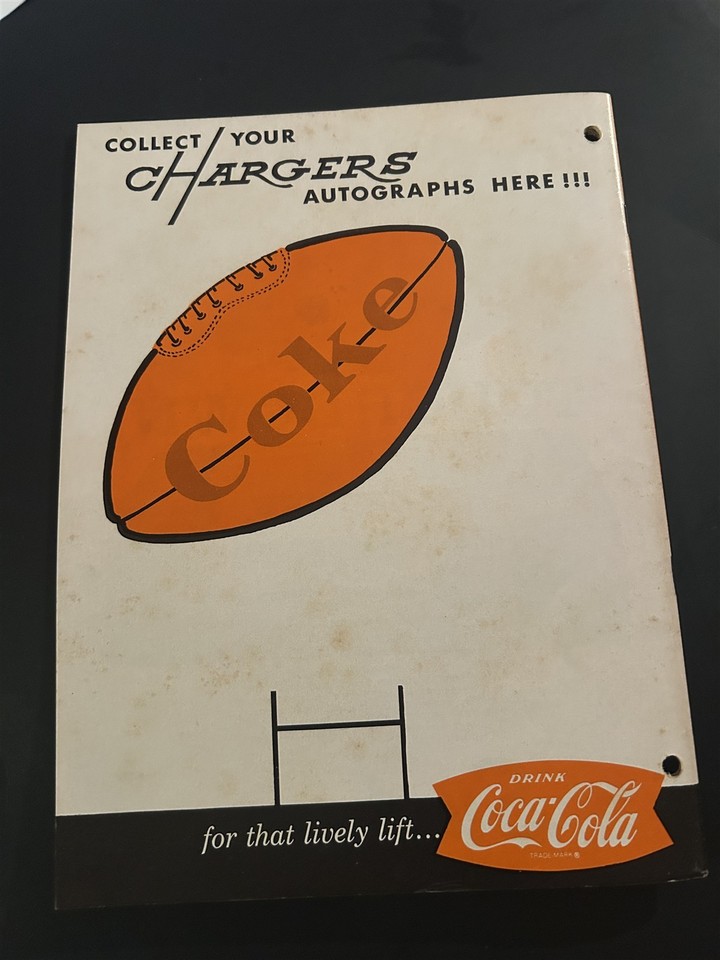 1962 DENVER BRONCOS San Diego CHARGERS Program JOHN HADL Ernie LADD AFL ...
