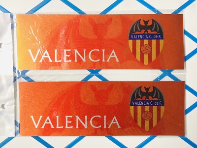 VALENCIA FC Stickers 21 X 7 cm For Bar/Office /Home Use 2 Pieces In A ...