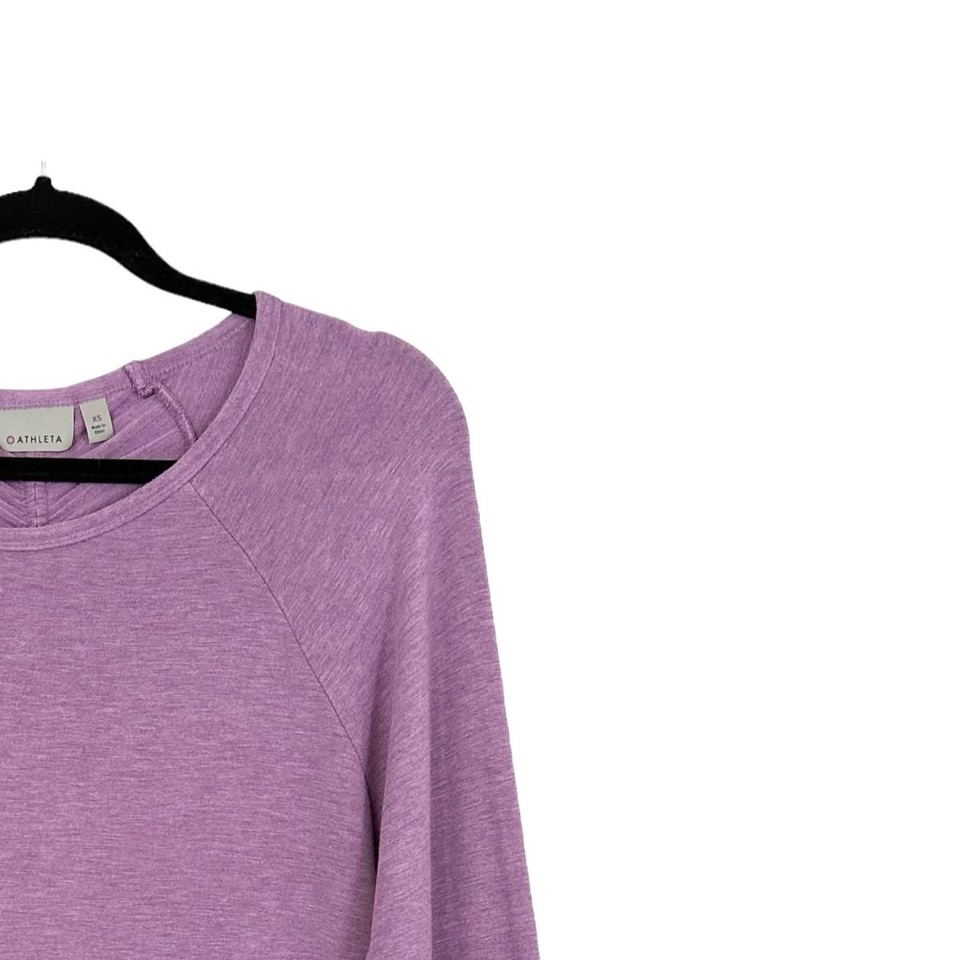 Athleta Pullover Women's Size XS Purple French Terry Long Sleeve ...