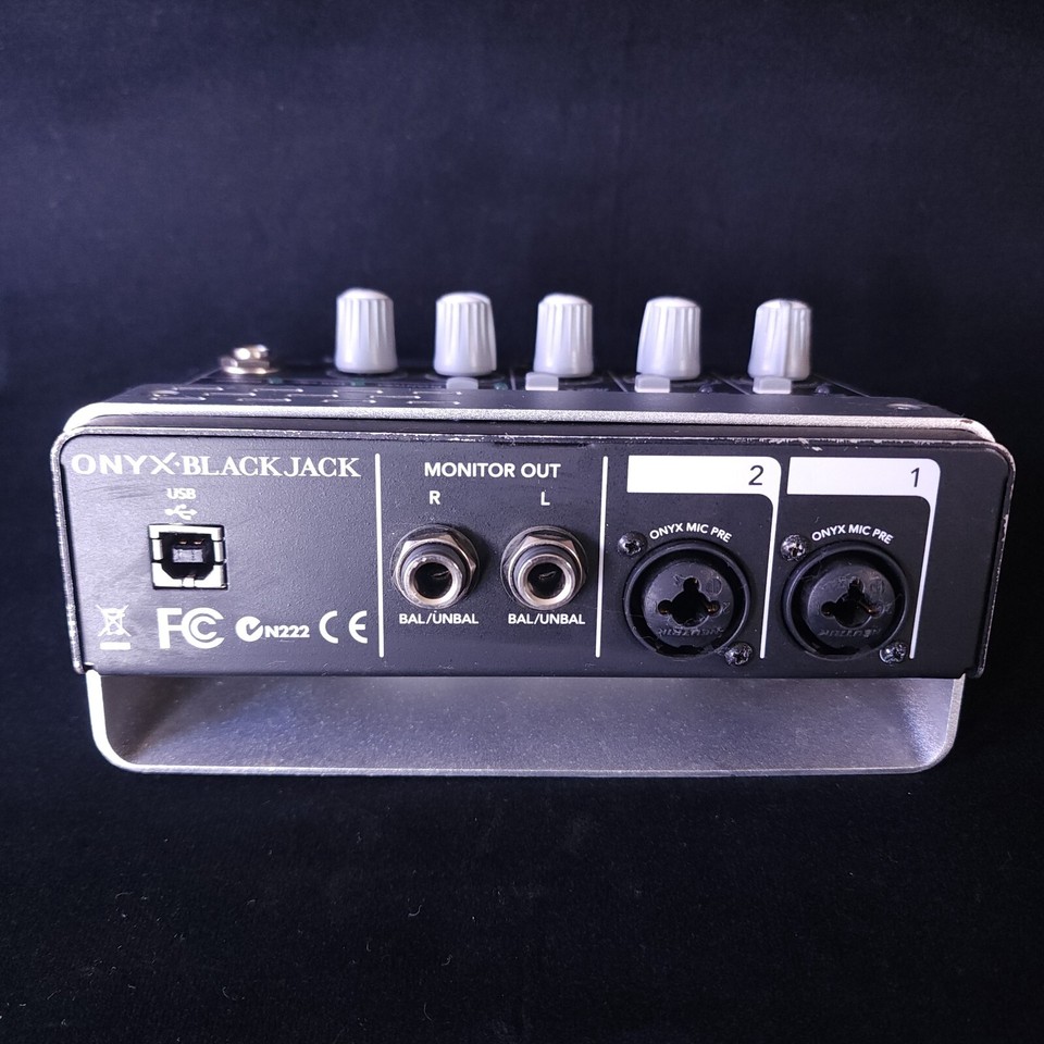 Mackie Onyx Blackjack 2x2 USB Recording Interface Unit input Monitor ...