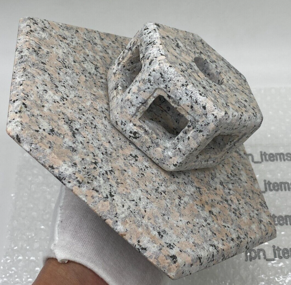 Pink Gray Stone Lantern Tourou Miniature Granite Japanese Garden ...