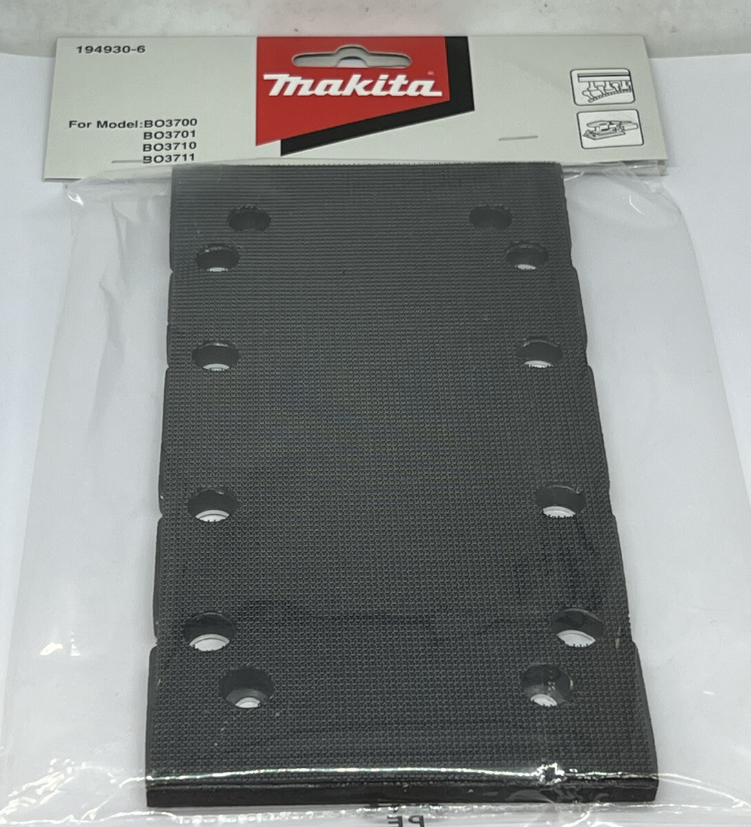 Genuine Makita Hook and Loop Base Pad BO3700/3701 BO3710 BO3711 Sanders ...