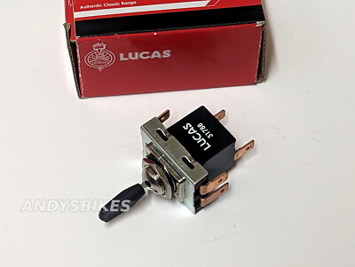 Genuine Lucas 57SA Classic 3 Position Toggle Switch Norton BSA Triumph ...
