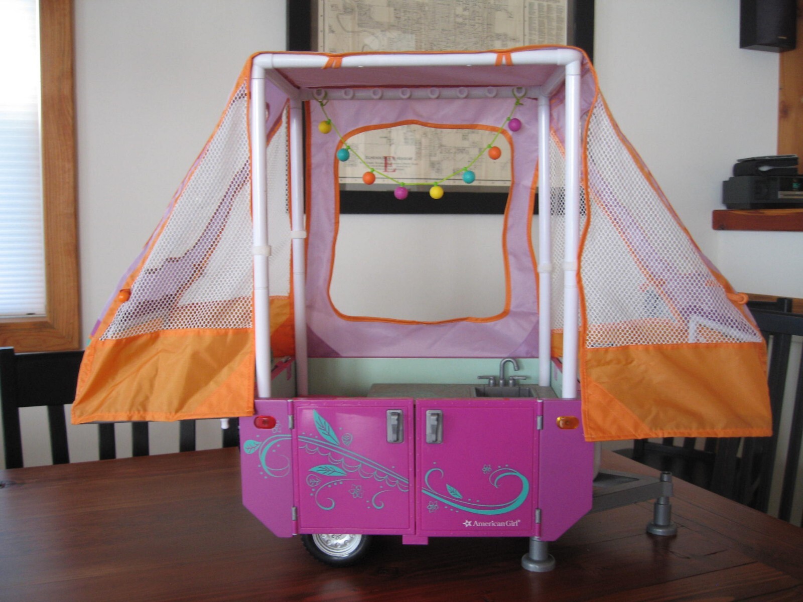 American Girl Doll CAMPER pop up ADVENTURE Camper Car trailer RETIRED ...
