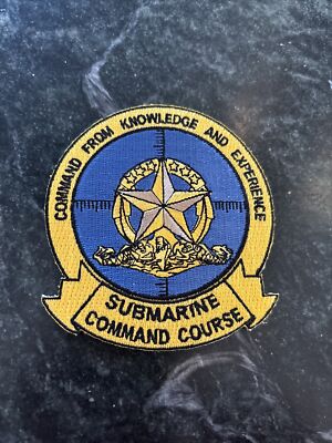 Submarine Command Course US Navy 4” Patch Iron On USN SMCC Naval ...