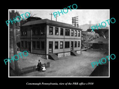 OLD 8x6 HISTORIC PHOTO OF CONEMAUGH PENNSYLVANIA THE PRR RAILROAD ...