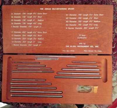 Jonas Self Retaining Splint Set Small Animal RARE Collect Wood Case ...