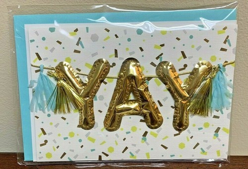 Congratulations Graduate Yay Balloon Letters Hallmark Signature Card | eBay