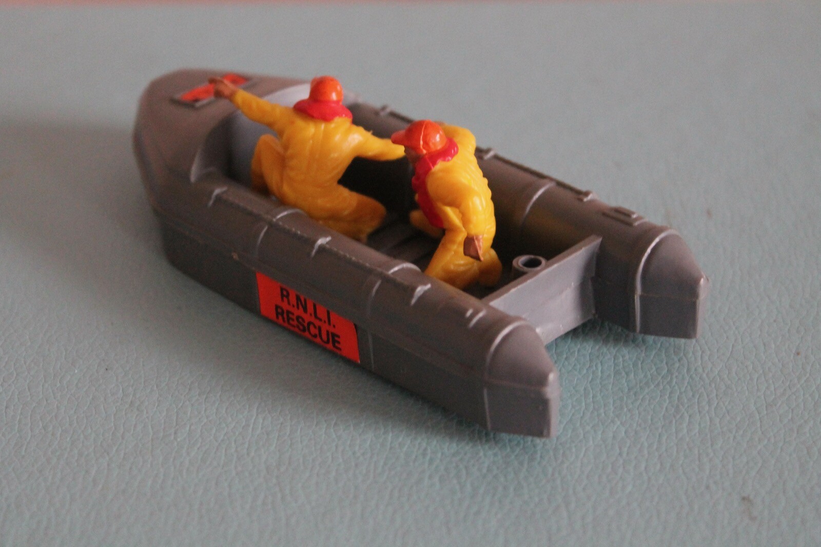 Britains Ltd 5” RNLI RESCUE LIFEBOAT Plastic Grey Toy Boat DINGHY 1973 ...