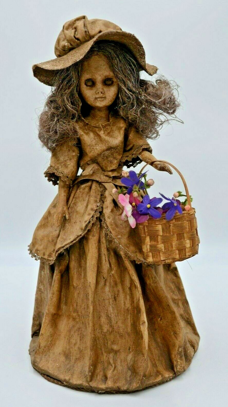 Specially Fashioned by Ruth 2004 Paper Mache Zombie Girl w/ Hat 16" | eBay