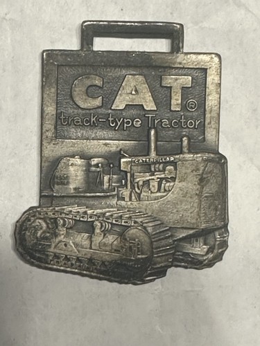Vintage Caterpillar CAT Track-Type Tractor Company Logo Watch Fob ...