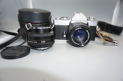 Minolta XD5 35mm Film SLR Camera w/ Rokkor MD 50mm f1.7 Lens,28mm Lens ...