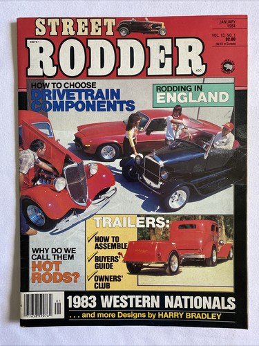 1984 January Street Rodder Magazine Mickey McGuire Long Way From ...