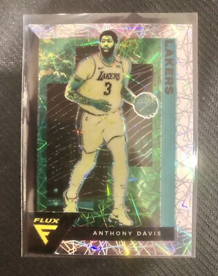 Anthony Davis Card 2020-21 Panini FLUX BASKETBALL SILVER LASER PRIZM ...