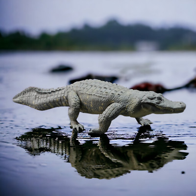 Alligator Walking Resin 3d printed Unpainted Model Railroad Diorama ...
