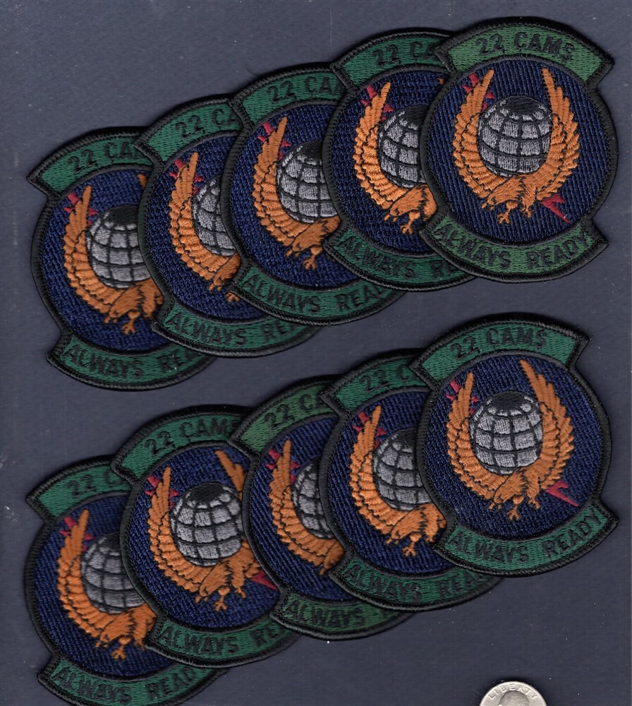 Patch Dealer Lot 22nd CAMS KC-135 Aircraft Maintenance Squadron Set of ...