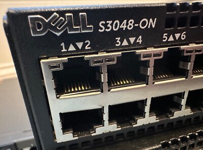 Dell S3048-ON 48 Port SFP+ 10GbE Managed Ethernet Switch - Rails - back ...