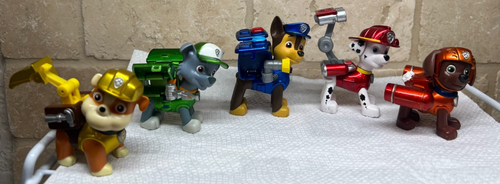 Paw Patrol Action Pack Pups Metallic Exclusive Lot 5 Figure Limited ...