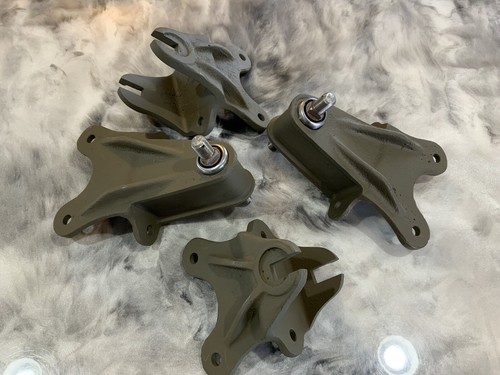 Ford GP Leaf spring brackets with bushings 1/2 set | eBay