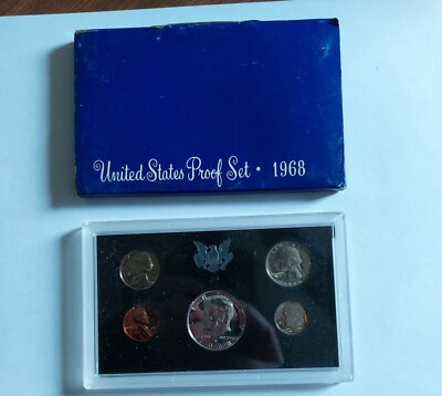 1968-s U.S.Proof set. Genuine. complete and original as issued by US ...