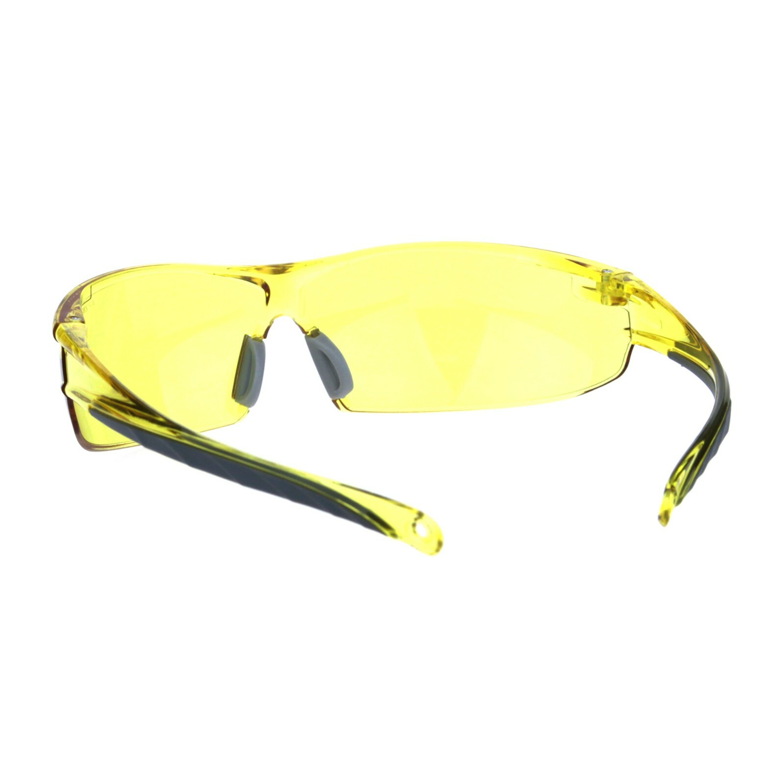 ANSI Z87+ U6 Protective Safety Glasses Yellow Lens Light Wrap Around ...