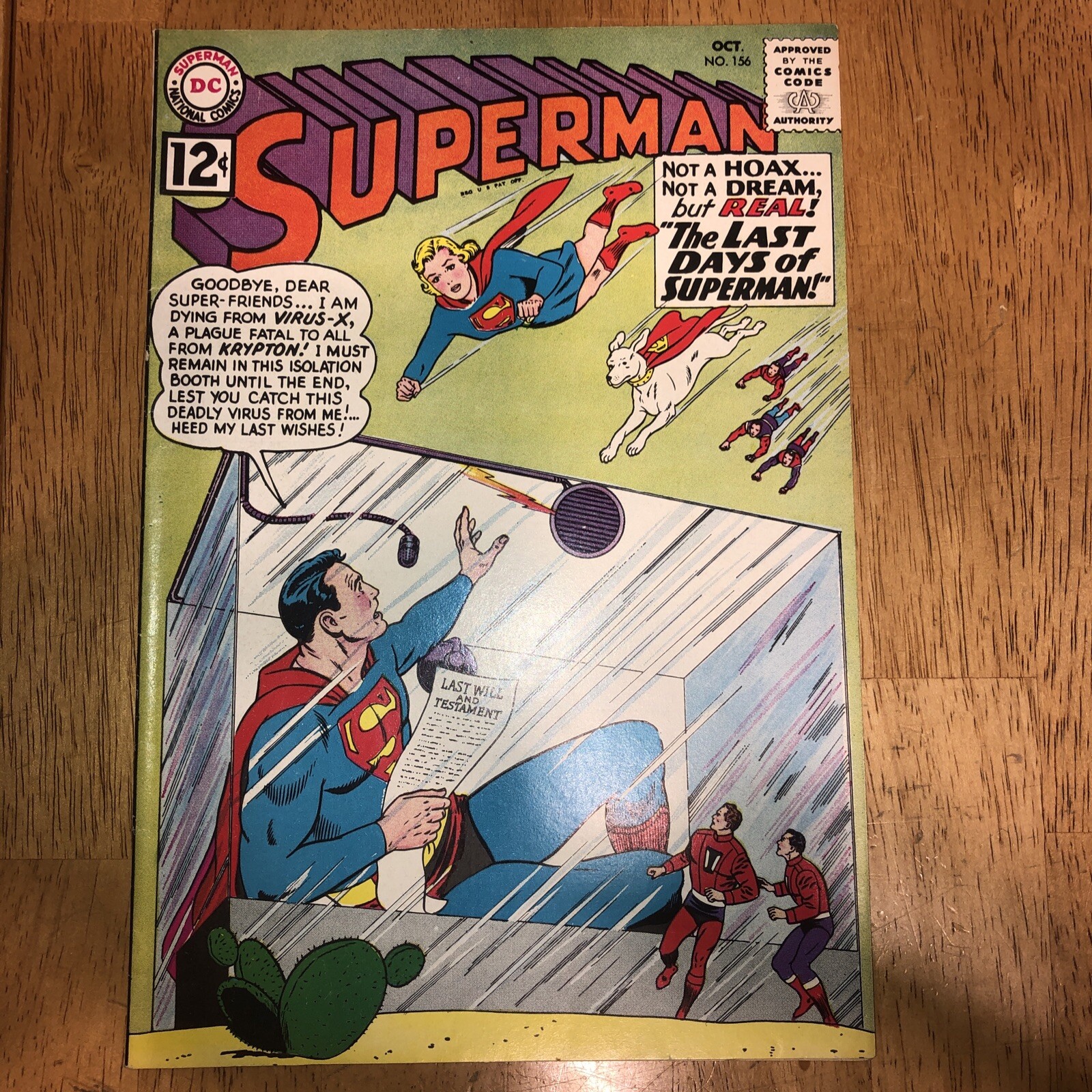 SUPERMAN 156 Supergirl Last Days Of Superman Krypto Nice Copy | eBay