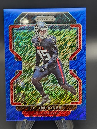 Deion Jones 2021 Panini Prizm FOTL Blue Shimmer #7/25 | eBay