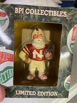 Nebraska Cornhusker Christmas Ornament Big Red Santa | eBay
