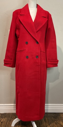 7 for all mankind red double breast Maxi Coat/Long Jacket Sz XL NWT | eBay