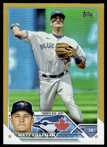 2023 Topps Gold Foil 260 Matt Chapman Toronto Blue Jays baseball MLB ...