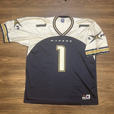 Vintage Champion WWE XFL Los Angeles Xtreme Football Jersey #1 Sz Large ...