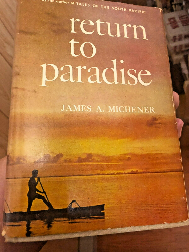 RARE! Return to Paradise by James A. Michener (1951) HC w/JACKET, 8th ...