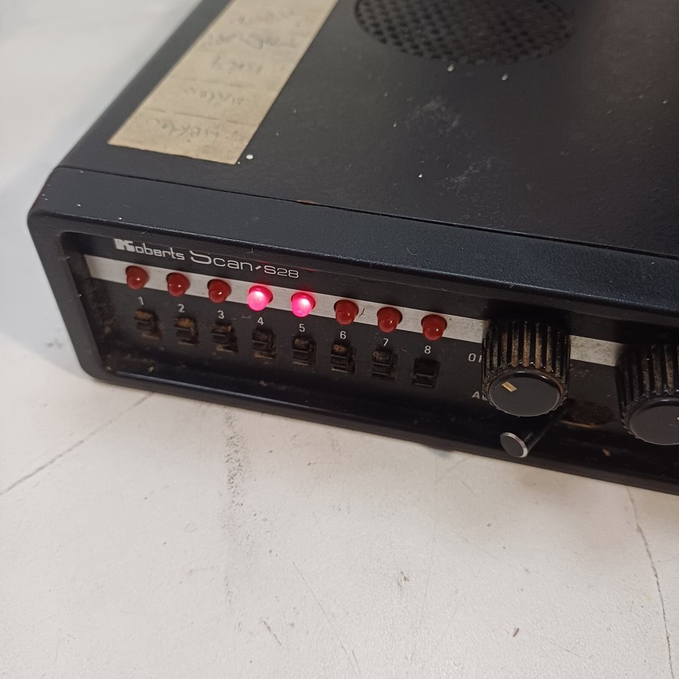 Roberts Scan /S28 VHF/FM Monitor Receiver Vintage Crystal Scanner Made ...