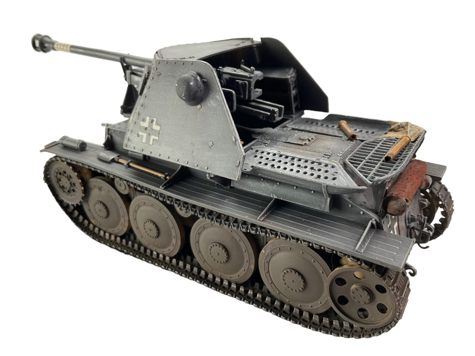 Pro Built 1/35 Dragon? German Marder lll Tank WEATHERED, in DISPLAY ♤50 ...