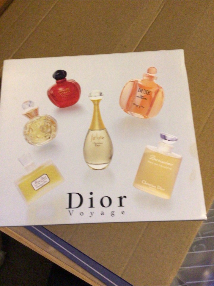 Vintage 90's Christian Dior Voyage Perfume Box 6 .17 Bottles Jadore ...