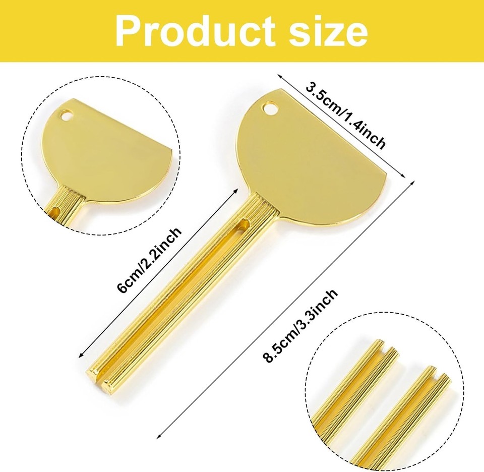 3 Pcs Toothpaste Tube Squeezers,Stainless Steel Toothpaste Squeezer ...