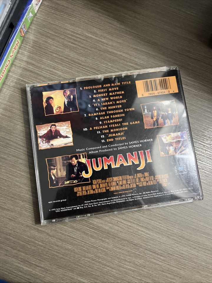 Jumanji Original Motion Picture Soundtrack (CD, 1995) James Horner | eBay