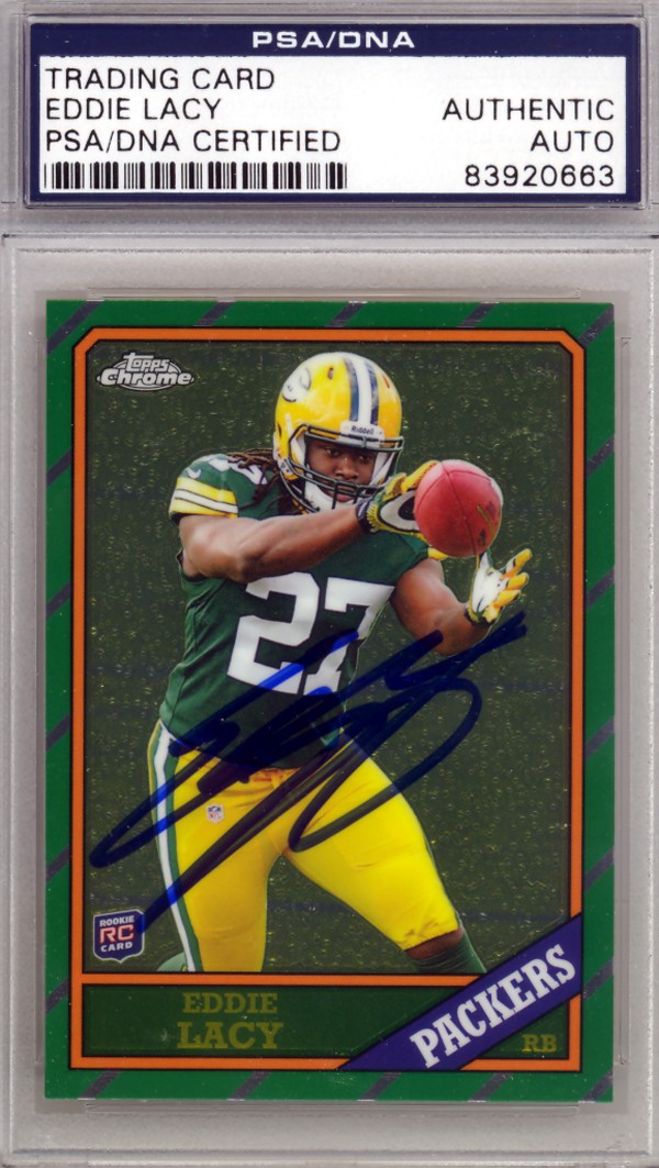 Eddie Lacy Signed 2013 Topps Chrome RC 8 Green Bay Packers PSA/DNA | eBay