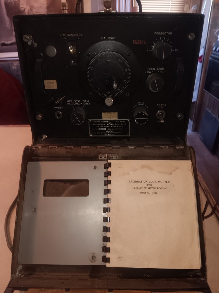 U.S. Army Signal Corps frequency meter BC-221-O rare "O" model | eBay