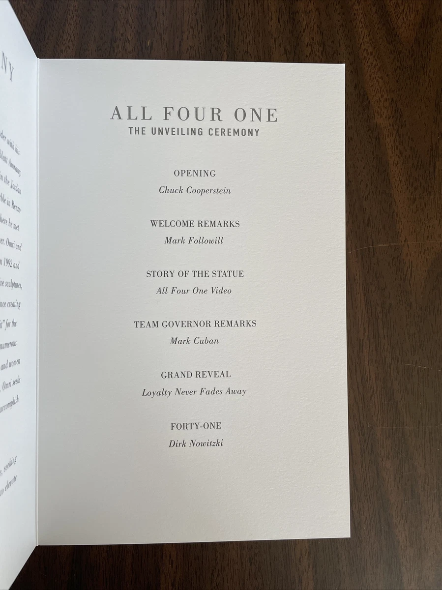 Unveiling Ceremony Programme