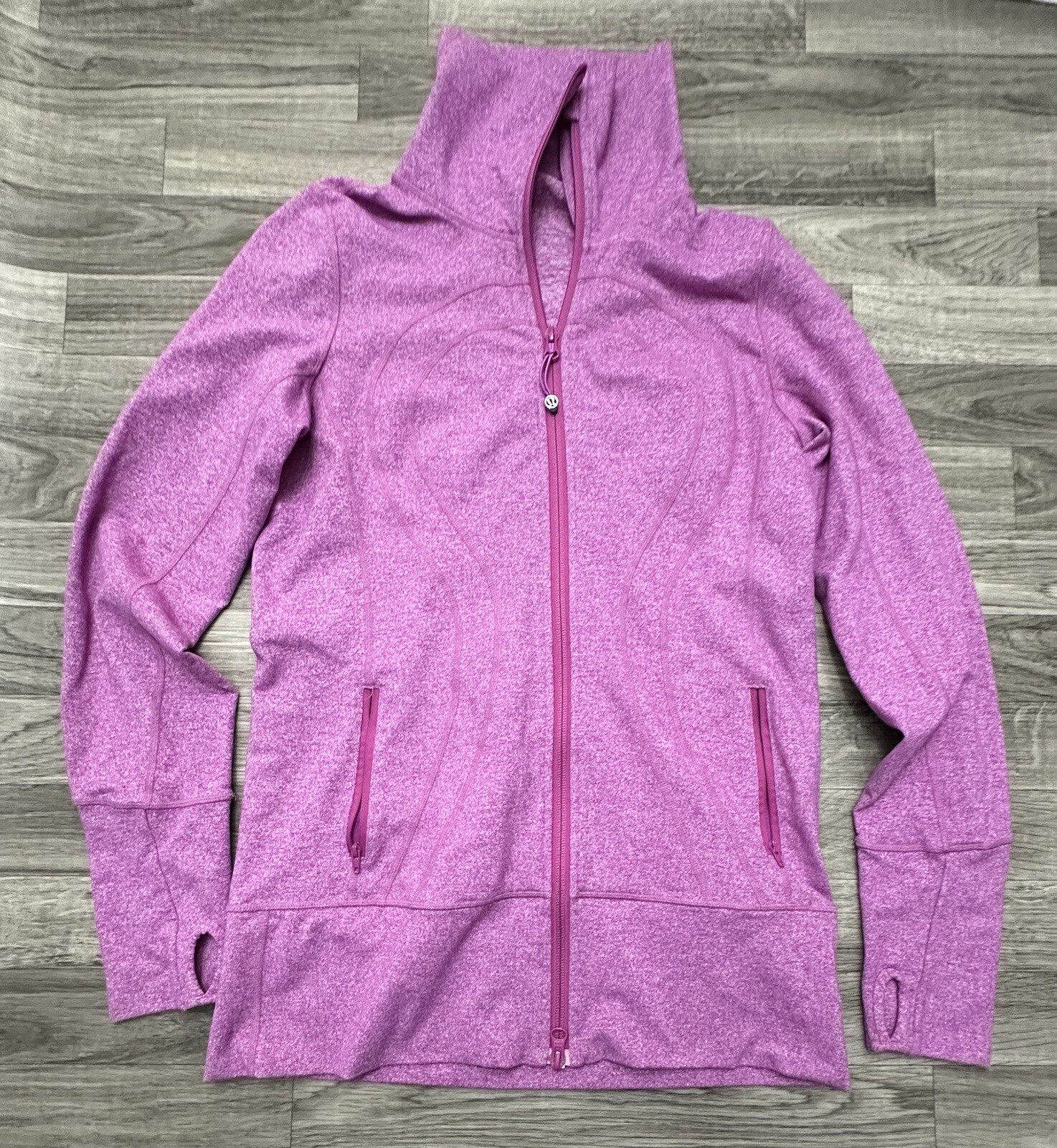 Lululemon Sz 8 Women's Scuba Activewear Workout Fuchsia Pink Jacket ...