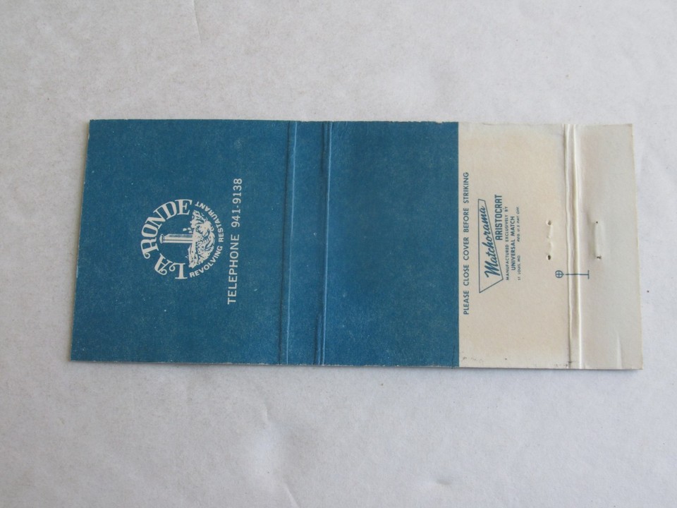 U106 Vintage Matchbook Cover HI Hawaii La Ronde Honolulu | eBay