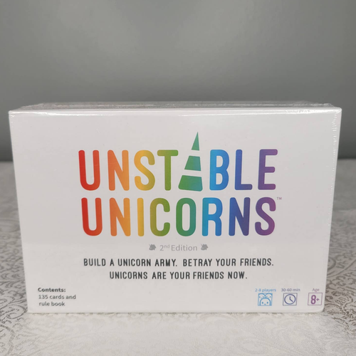 Unstable Unicorns Card Game 2nd Edition Base Game 2-8 Players Age +8 ...