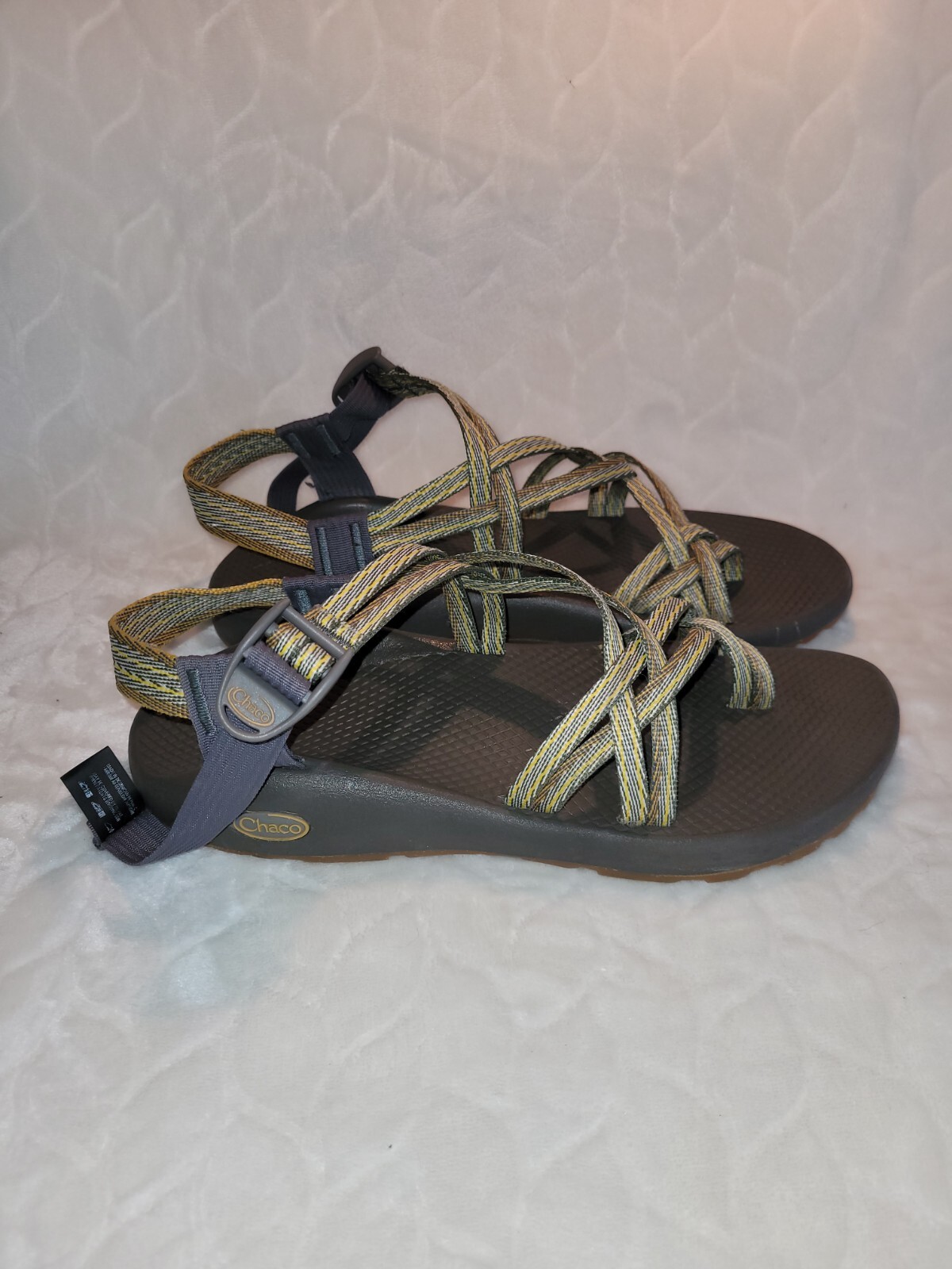 Women's Chaco, Yellow, Slip on, Nylon Sport Athletic Sandals, Size 10 ...