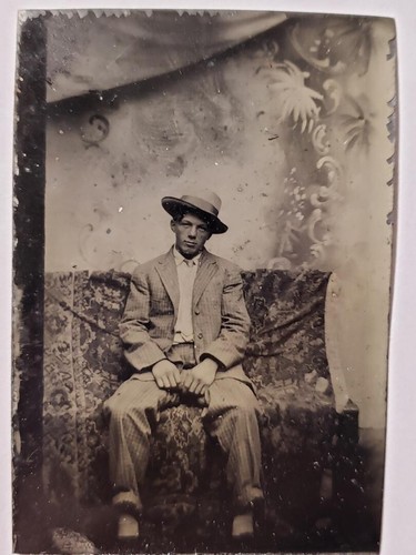 Antique Tintype Photo Sicilian Italian Mafia Mob Mobster Gangster Hat ...