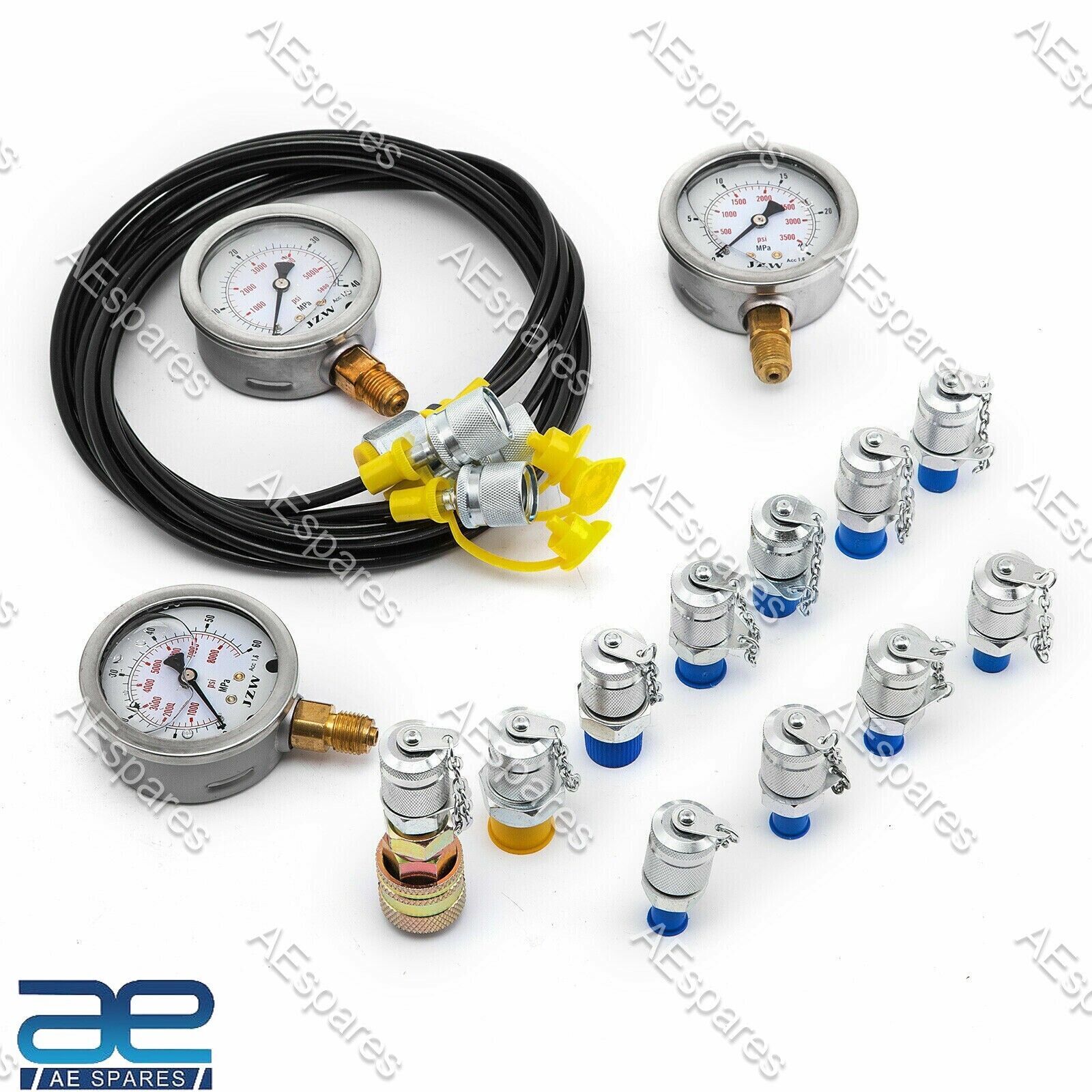 Hydraulische Druckmesser Test Set Bagger Tragbar Tester 8600PSI ECS ...