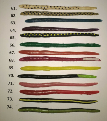 Super Floater Worms - 6" Worms- Soft Plastic Baits - 20 pack ...